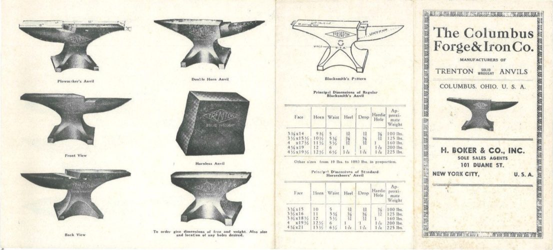 History of Trenton Anvils, Dating, and Serial Number lookup.