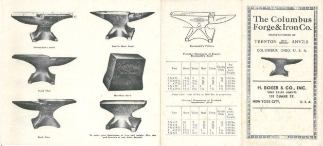 History of Trenton Anvils, Dating, and Serial Number lookup.